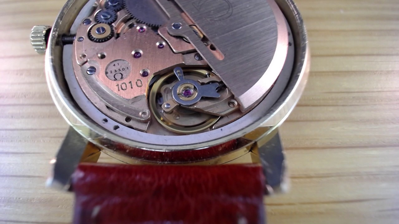 1978 Omega Seamaster Calibre 1010 Balance Wheel - YouTube