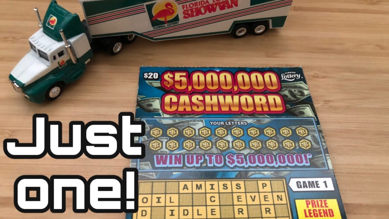 Just One! | 1 x $20 ~ $5,000,000 Cashword - YouTube