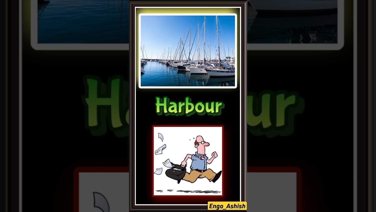 H Harbour Meaning In Hindi With Tricks vocabulary YouTube H Harbour Meaning In Hindi With Tricks vocabulary YouTube