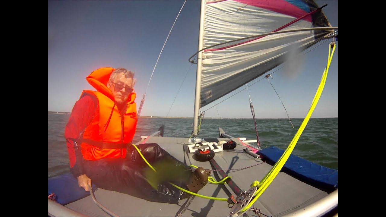 Catapult catamaran at Calshot 2 - YouTube