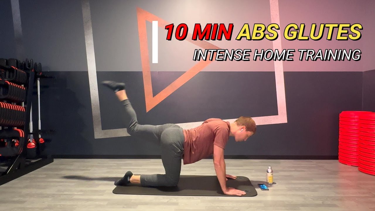 10 min - Abs glutes intense training - Abdos fessiers à la maison ...