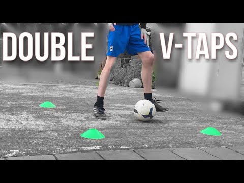 How to do Double V-Taps | Soccer/Football Drills Tutorial | Ball ...