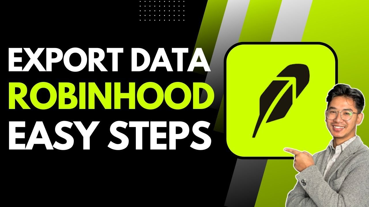 How to Export Data From Robinhood - YouTube