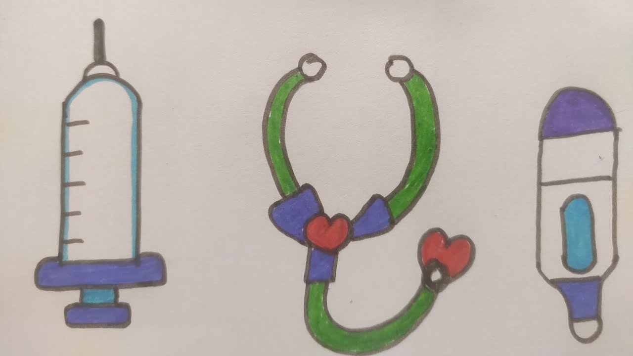 How to draw medical devices Sketch drawing step by step Easy and Tricky ...