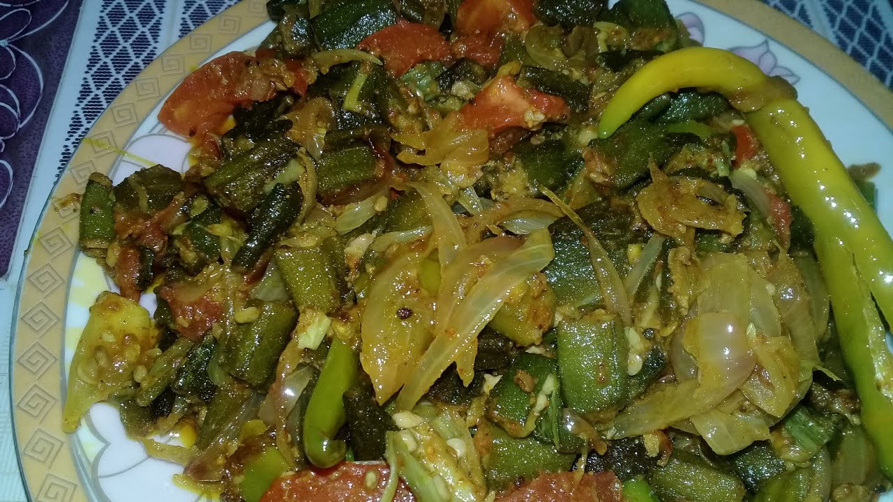 Fry Bindi recipe/lady finger/healthy punjabi cooking - YouTube