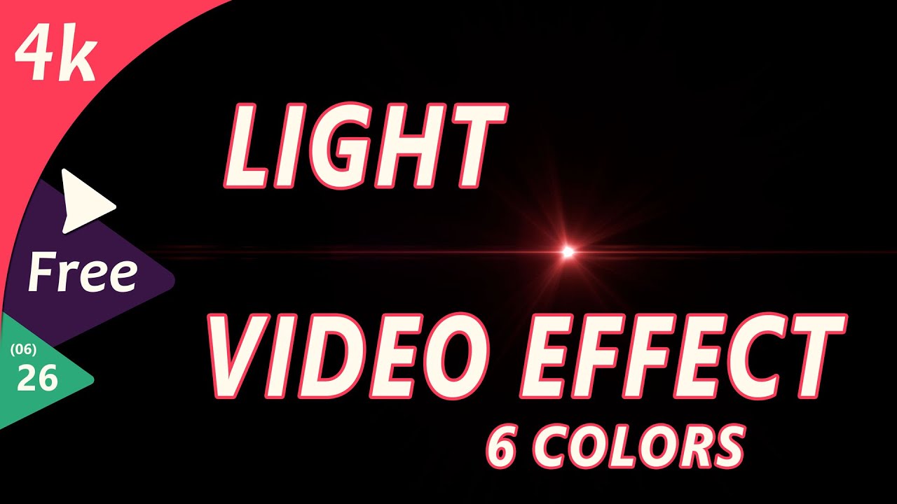 Light effect black screen (video effects) 4k - YouTube