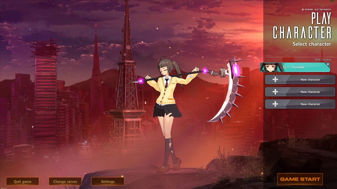 SoulWorker - Character Select Screen Theme - 4k - YouTube