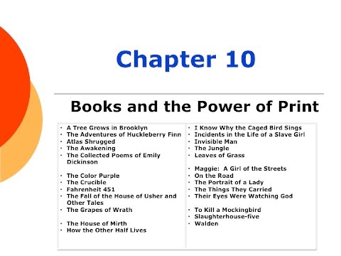 Chapter 10 - Books and the Power of Print - YouTube