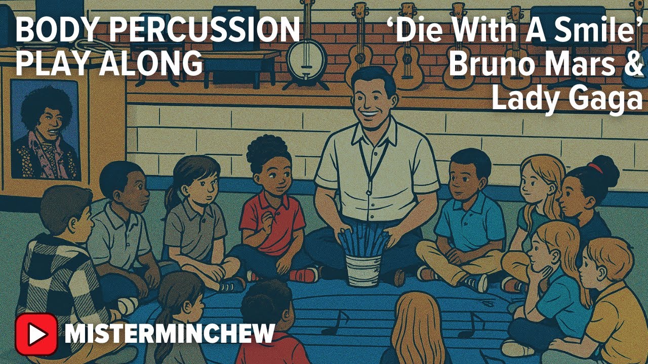 Body Percussion Play Along - "Die With a Smile" (Bruno Mars & Lady Gaga ...