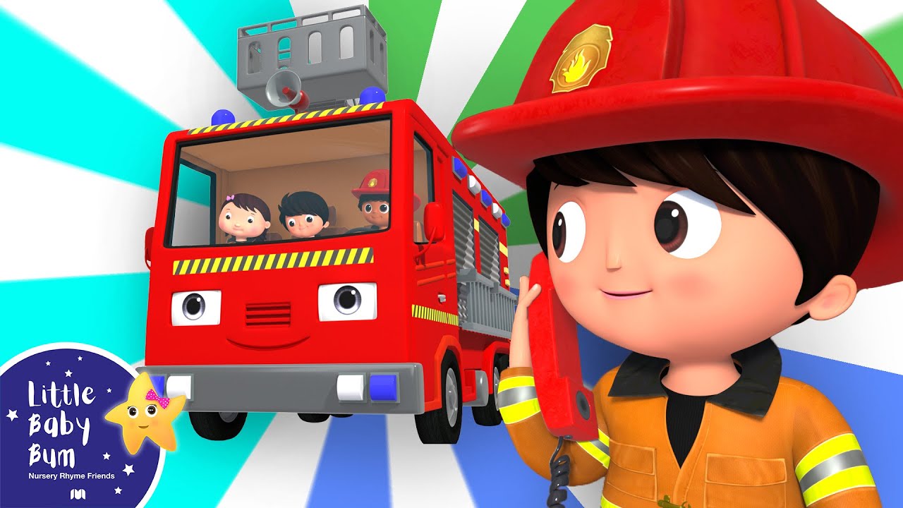 Fire Truck Song + Wheels On The Bus | 🚌Wheels on the BUS Songs! 🚌 ...