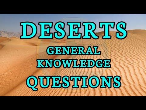 Quiz desert of the life,mcq on desert,desert quiz,question and answer ...