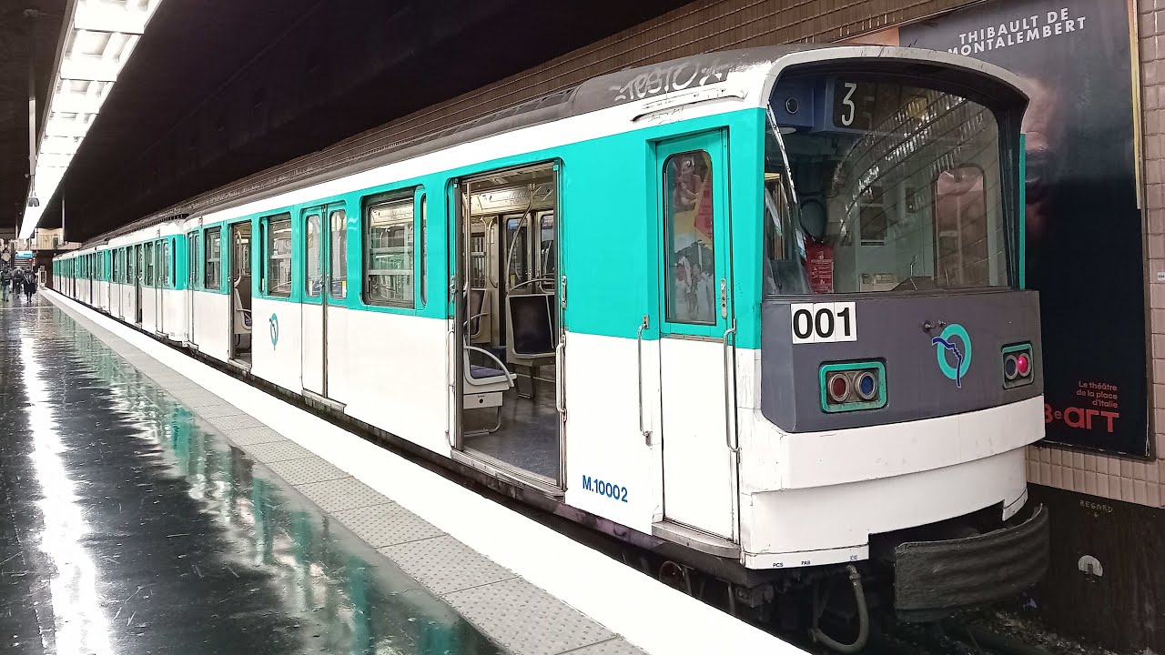 Métro Ligne 3🚇MF 67 D (001) : Gallieni ️Pont de Levallois - Bécon - YouTube