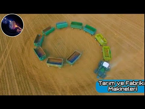 İnanılmaz Güçlü Traktör| Tam 10 adet römork| Karayolu treni