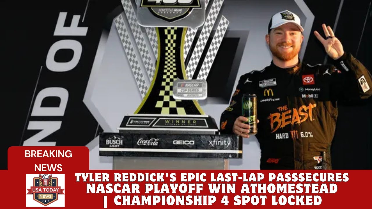 Tyler Reddick's Clutch Pass Seals Homestead Win & Championship 4 Spot ...