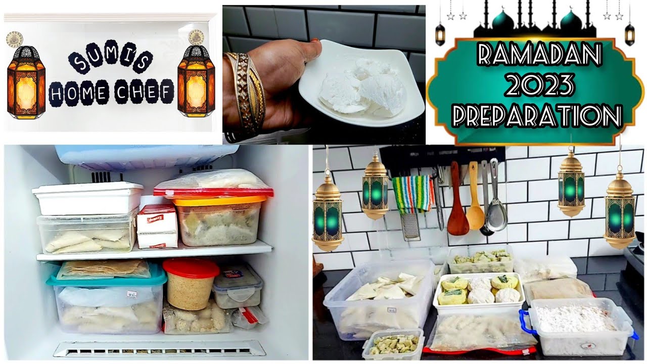 My Preparation for Ramadan 2023 / What I store in Fridge for the month ...