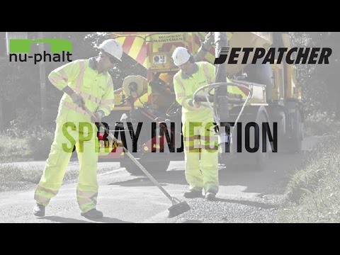 Jetpatcher Spray Injection Patching - YouTube