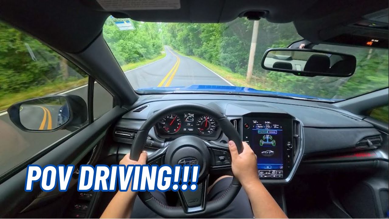 2023 WRX 6-Speed Manual - 4K POV Backroad Driving - No Talking - YouTube