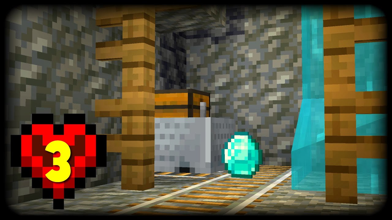 Getting Lucky Mining in a Hardcore Minecraft Let's Play | Episode 3 ...