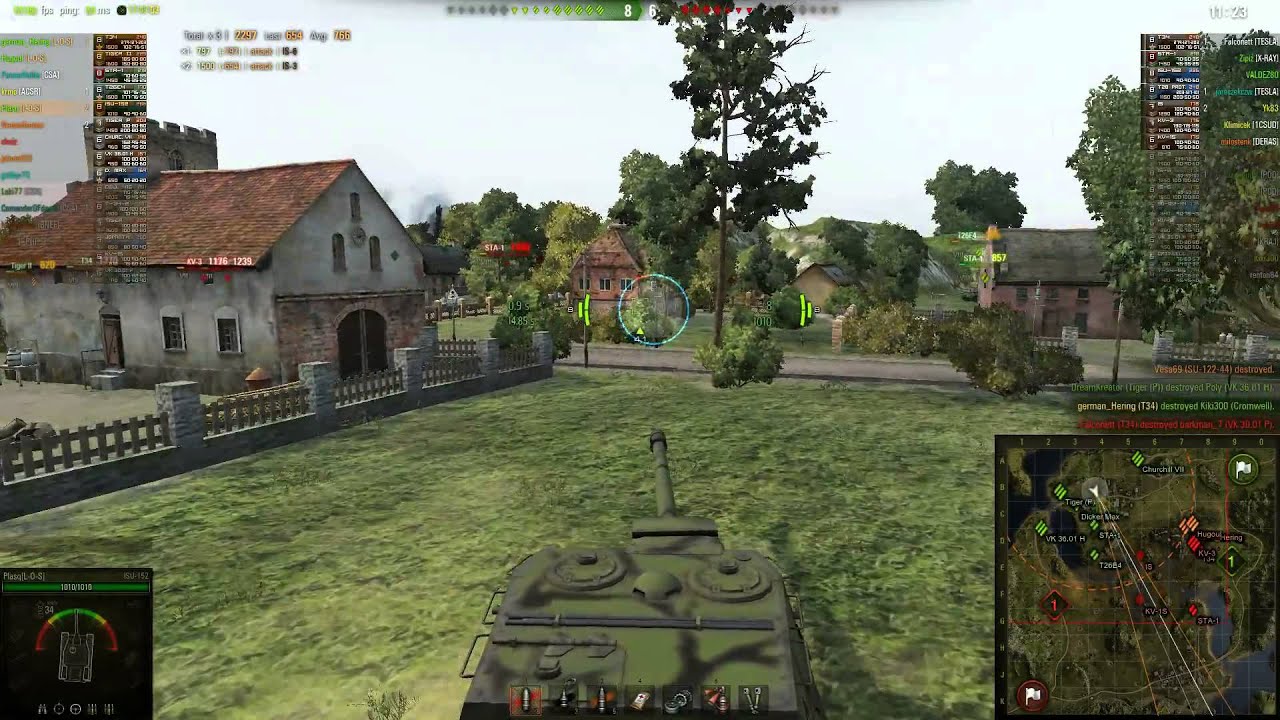 World Of Tanks ISU-152 Ace Tanker, Top Gun, High Caliber - YouTube