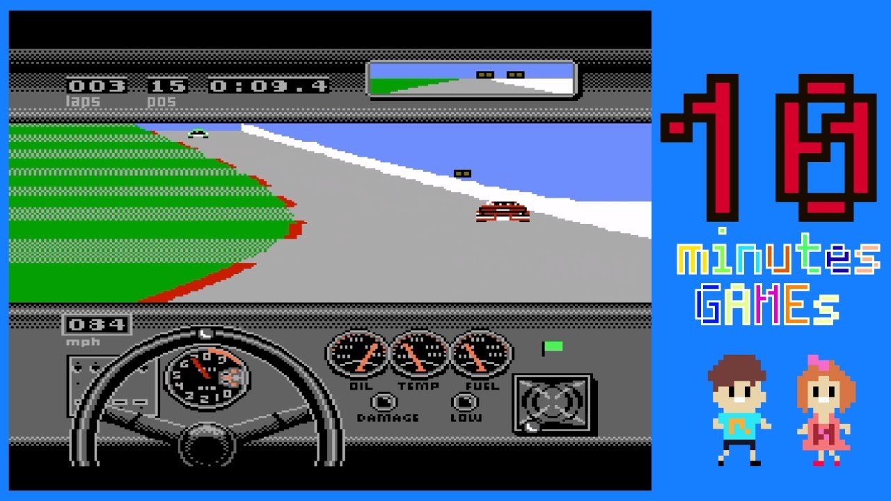 （NES）Bill Eliott's NASCAR Challenge -10 minutes GAMEs- - YouTube