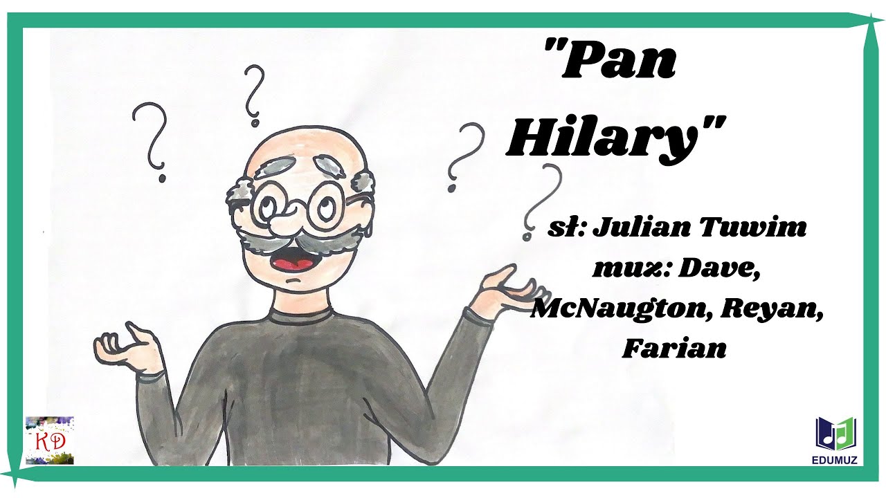 Nr 62. PAN HILARY I OKULARY, animacje dla dzieci, animowane wierszyki ...