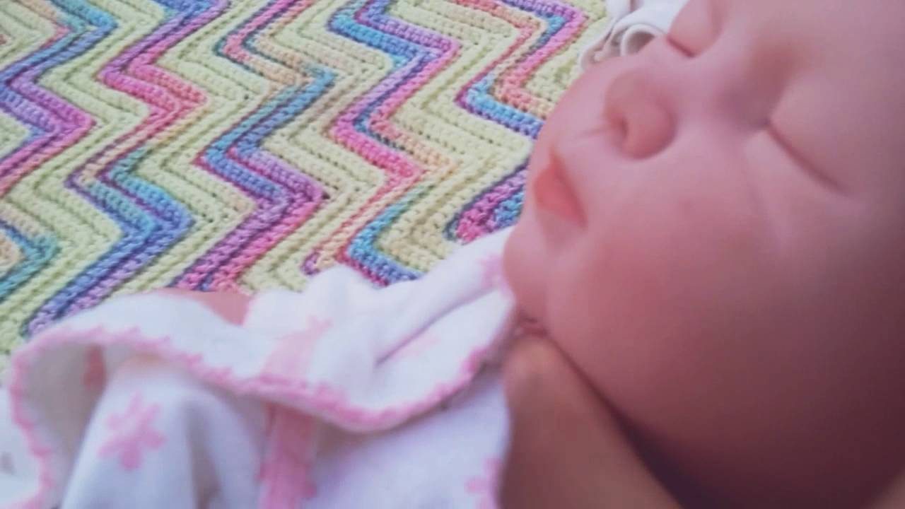 Morning routine with vinyl silicone baby doll - YouTube