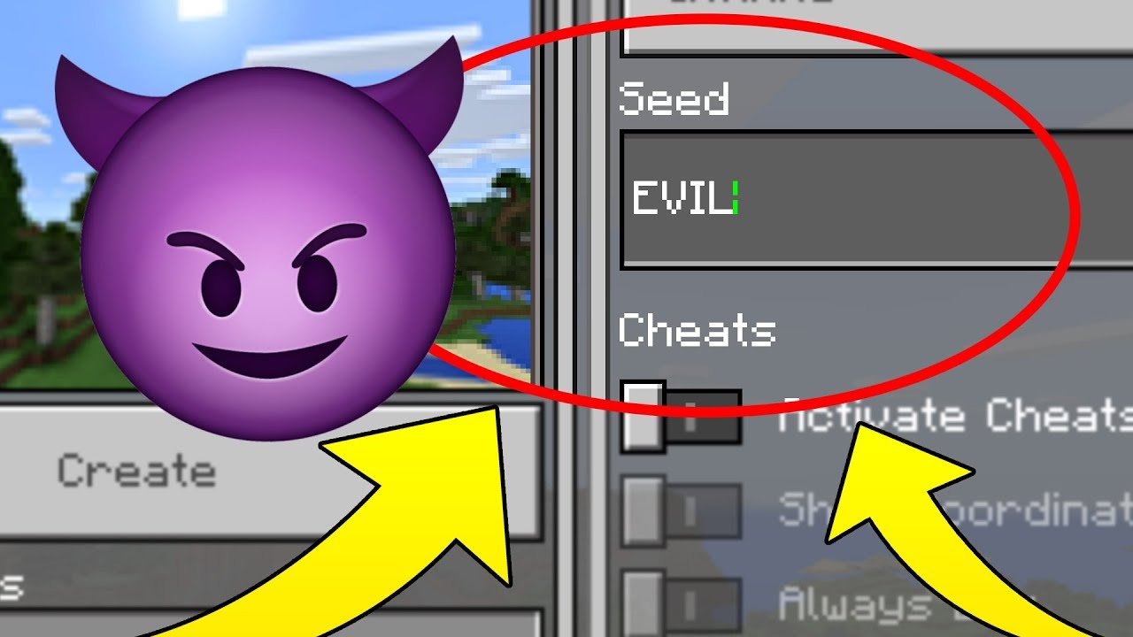 Minecraft "EVIL" World.. The Scariest World EVER! (Minecraft Seed ...