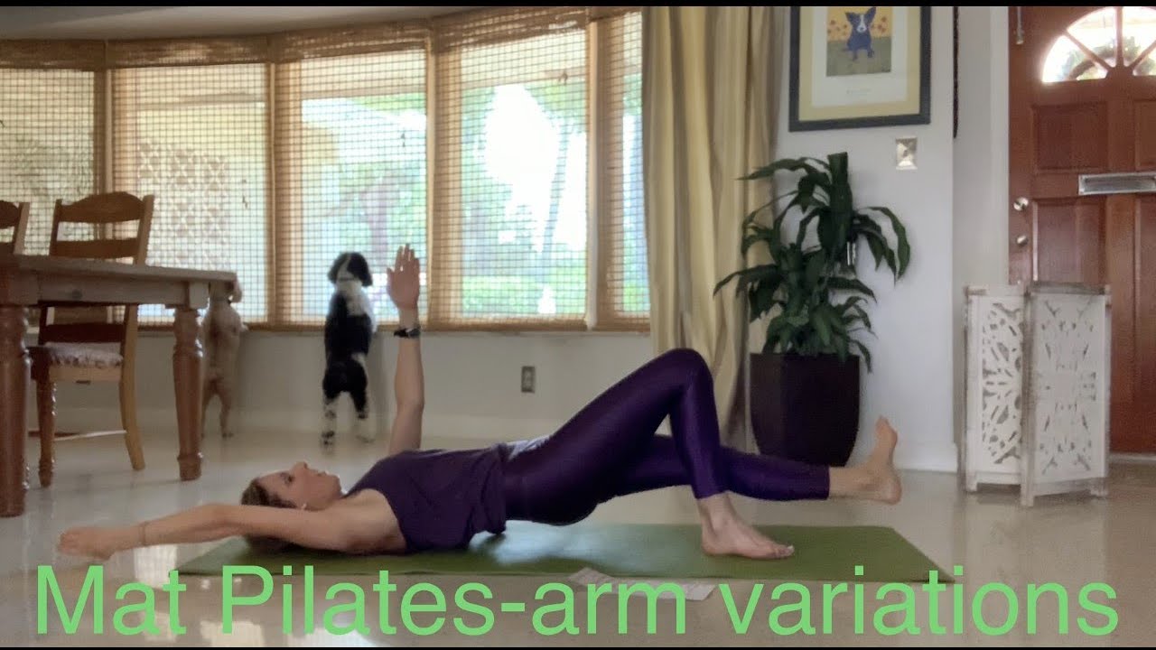 Mat Pilates w arm variations - YouTube