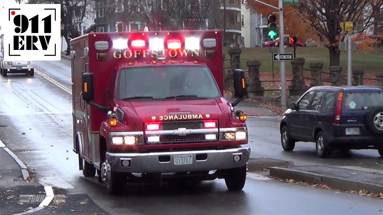 Goffstown, NH Ambulance 1 Responding - YouTube