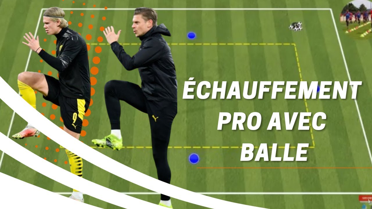 échauffement pro avec ballon football - YouTube