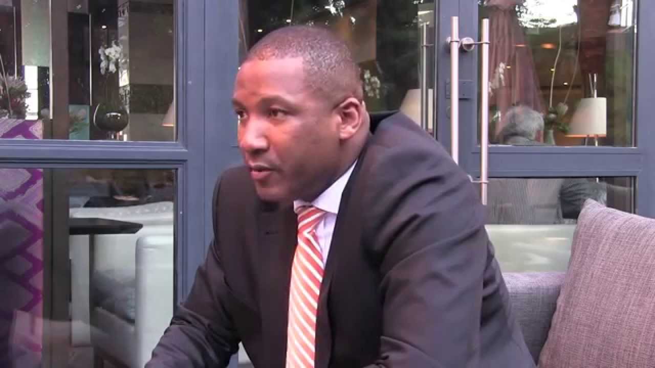 Duma Boko, President of UDC speaking to BusinessDay Editor in South ...