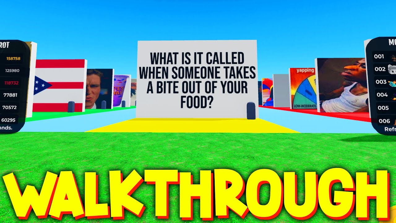 BRAINROT QUIZ MEDIUM MODE WALKTHROUGH! ROBLOX - YouTube