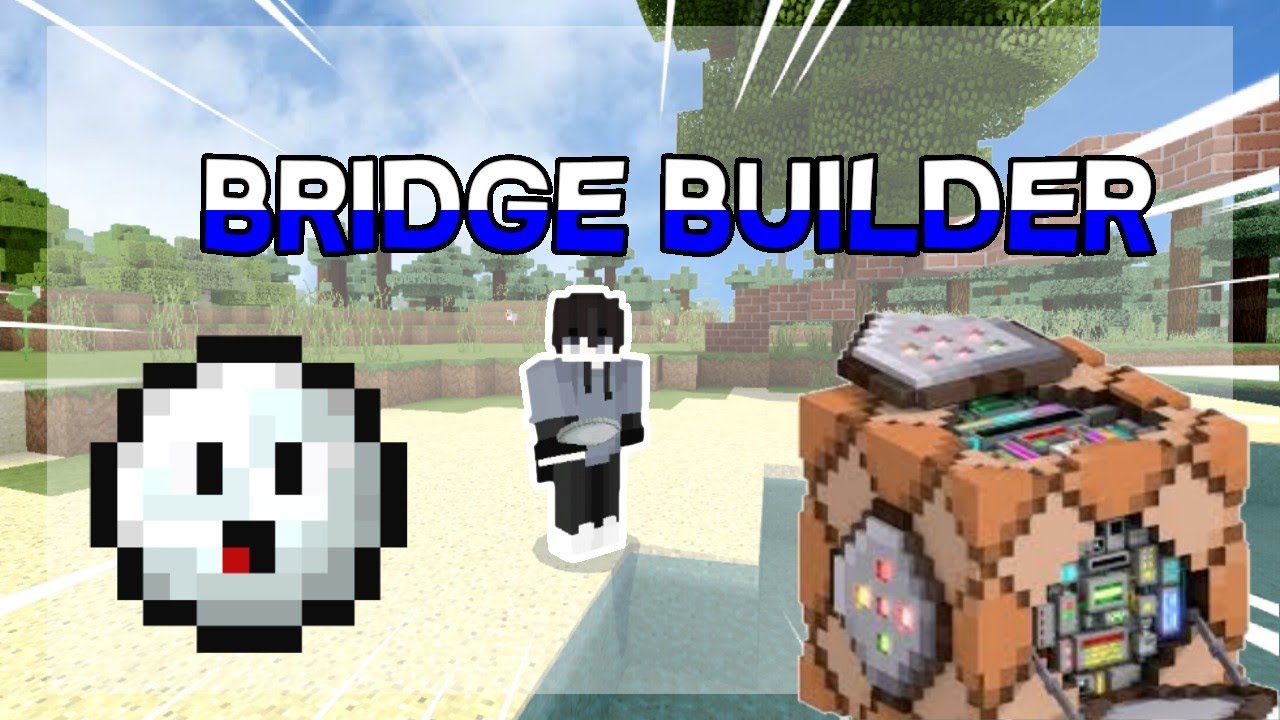 How to make Bridge Builder with Snowball and Command Block in Minecraft ...