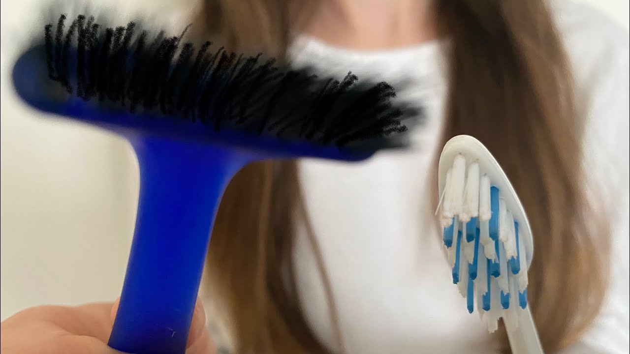 ASMR lofi aggressive camera brushing | actual camera touching | camera ...