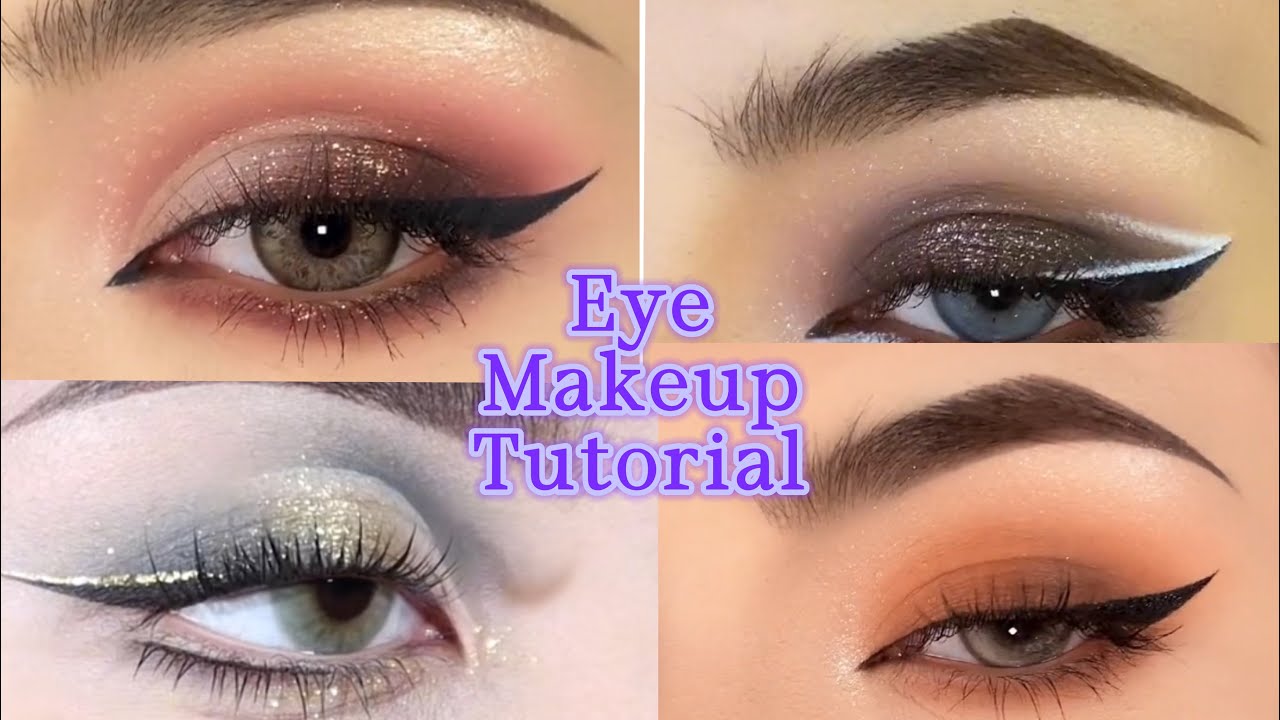 5 minute easy eyemakeup |How apply eyelinear eyemakeup tutorial by ...