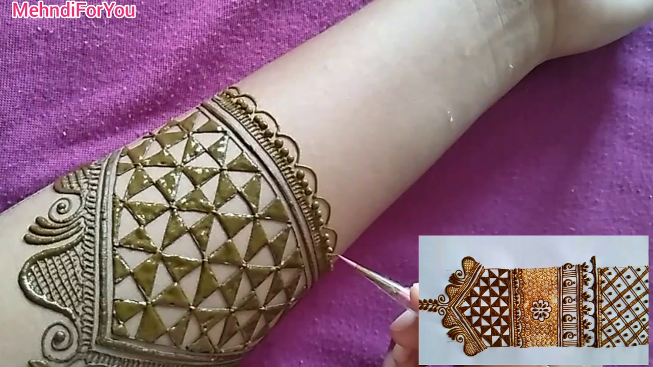 How to apply mehndi design step by step easy tutorial for beginners ...