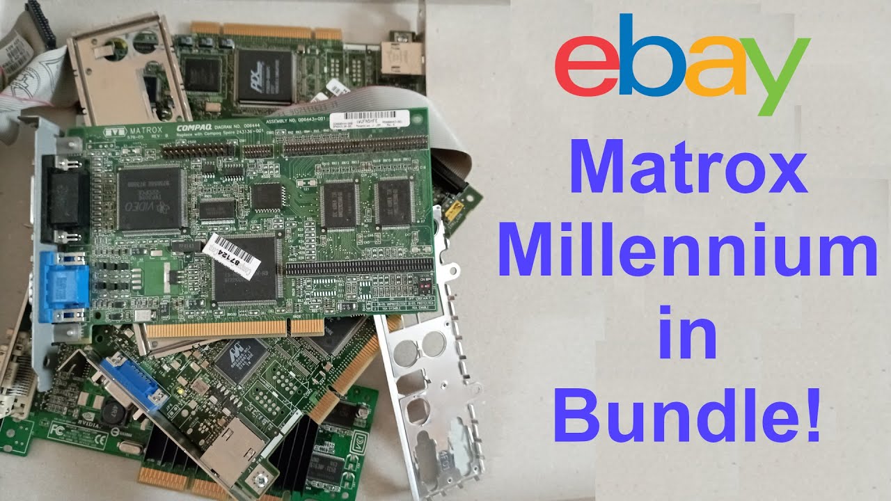 Checking Out an Ebay Matrox Millennium in a Bundle - YouTube