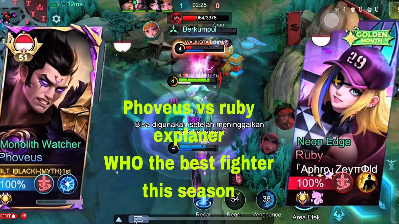Solo player Phoveus vs Ruby explaner.please like and Subcribe my ...