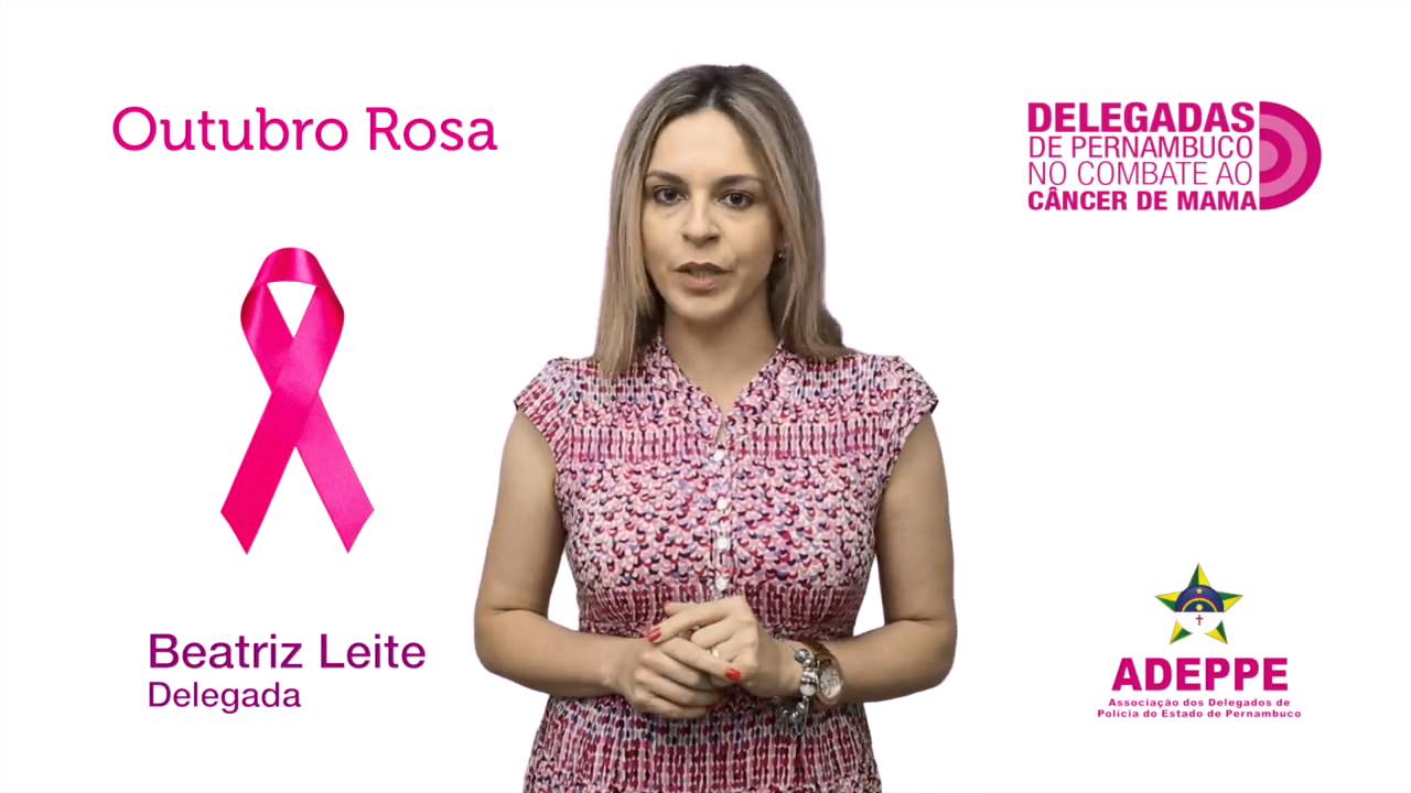 A Delegada Beatriz Leite participa da campanha Delegadas de Polícia no Combate ao Câncer de Mama ...