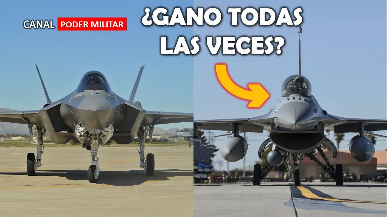 F-35 vs F-16 - ¿Un F-16 venció al F-35? - YouTube