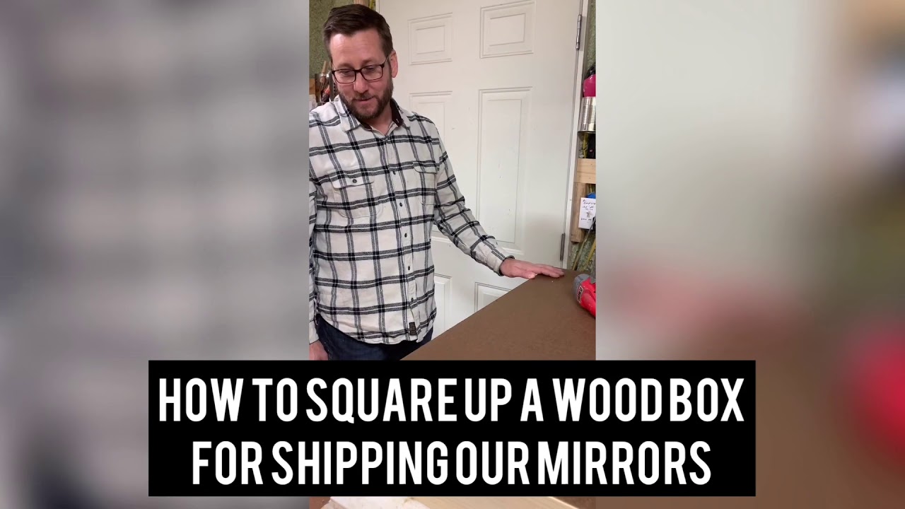 How to square a wood box / Making Shipping Crates - YouTube