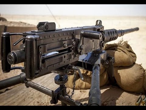 US Marines Powerful Heavy Machine Gun M2 Browning In Action - YouTube