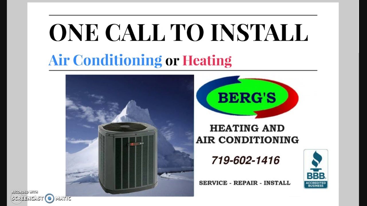 BERG'S AIR CONDITIONING - YouTube