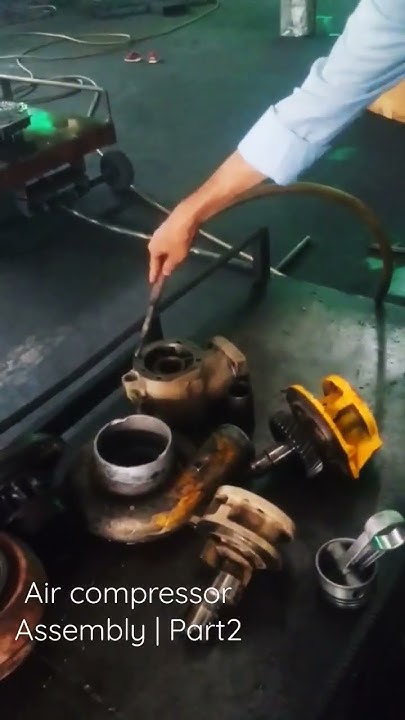 Air compressor Assembly | Part2 #mining #engineering #engine - YouTube