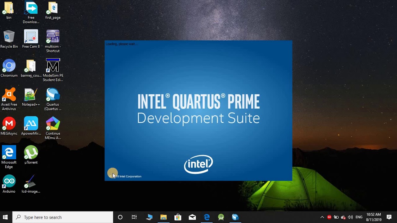 تنصيب برنامج quartus 8.1 - YouTube