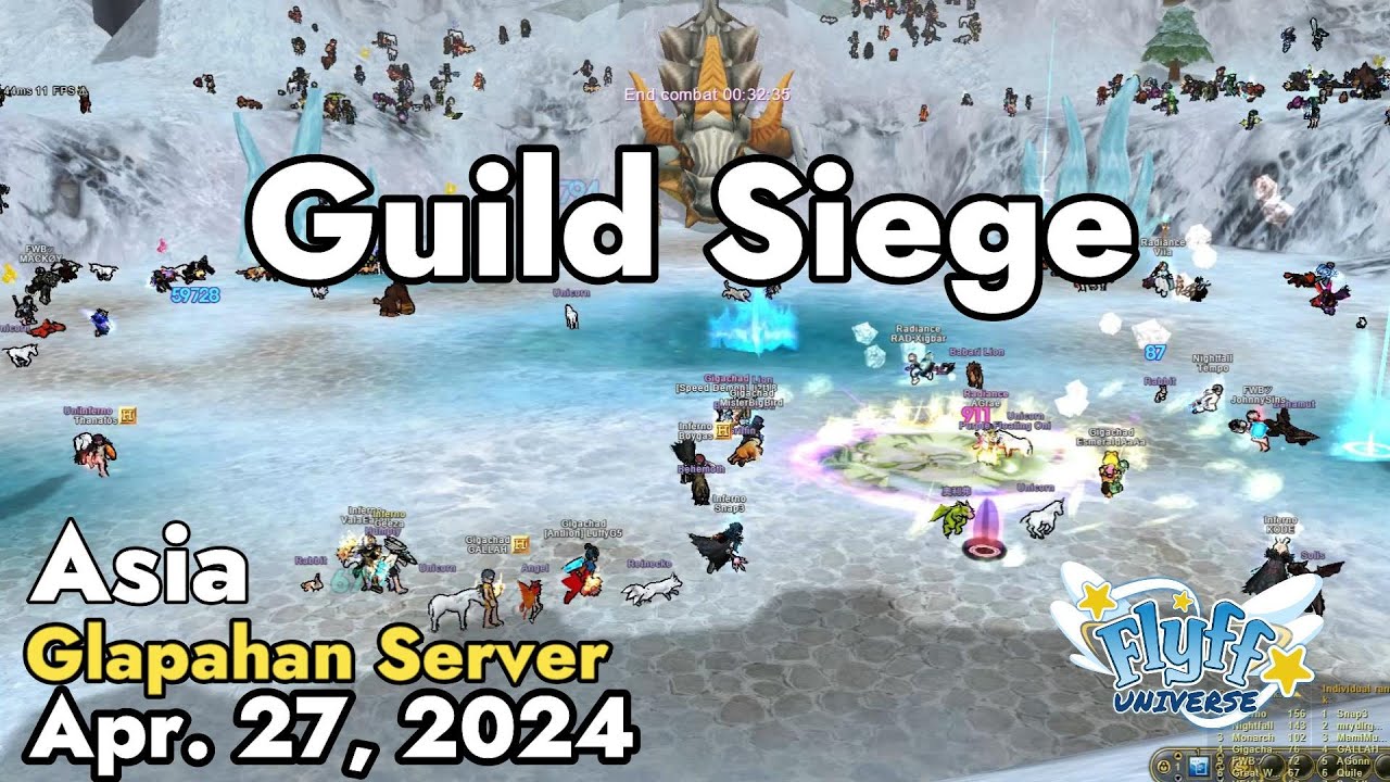 Guild Siege (Glaphan Server) April 27, 2024 | Flyff Universe - YouTube