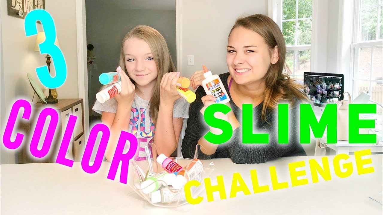 3 COLOR SLIME CHALLENGE WITH PAINT | Bryleigh Anne - YouTube