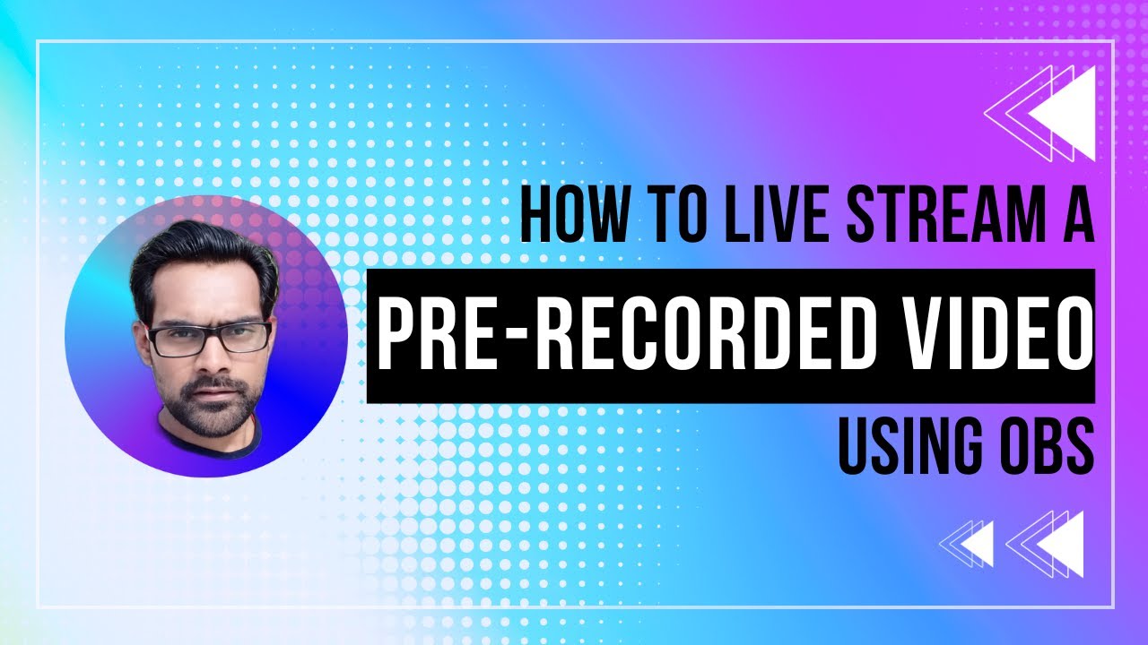 How to Live Stream Pre Recorded Videos - YouTube