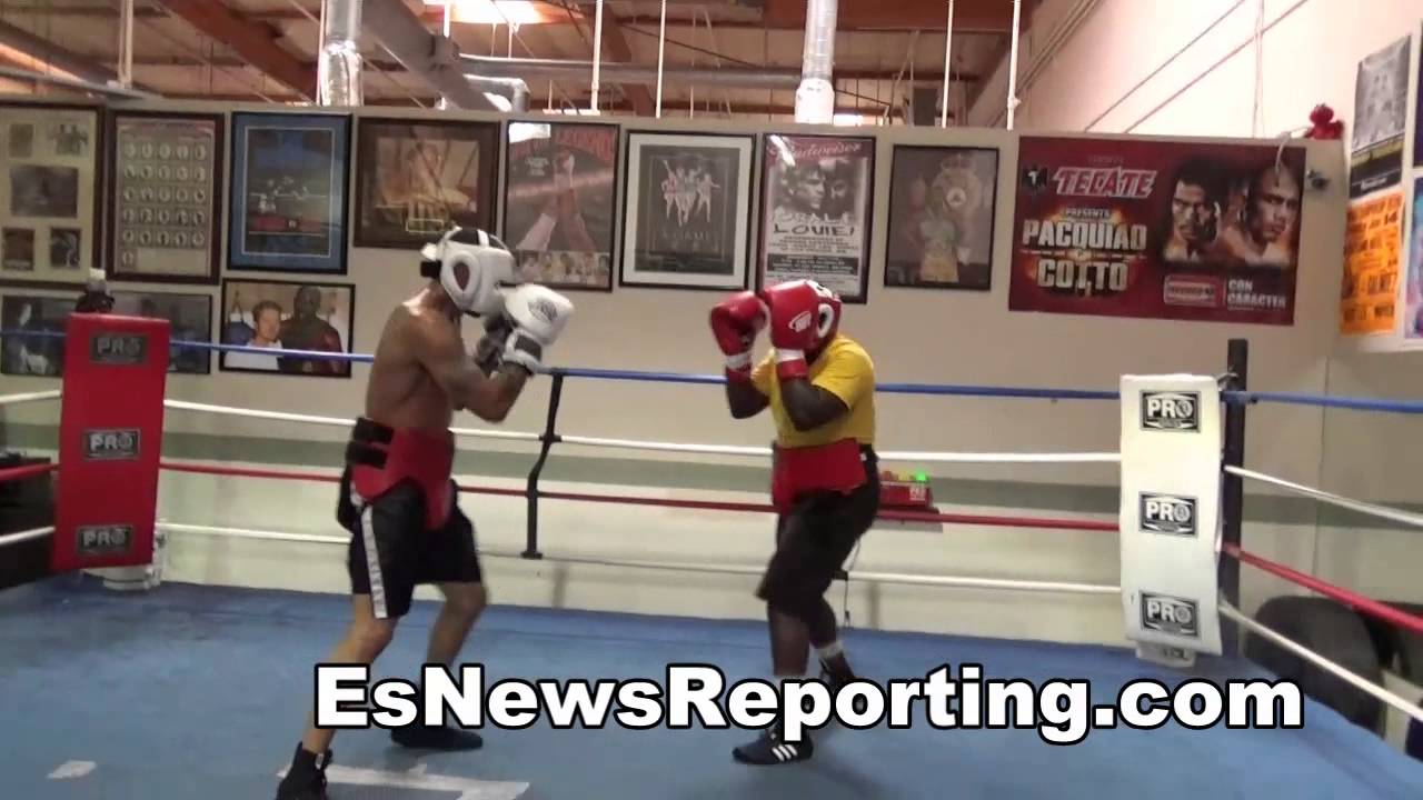 Gabe Rosado Trainer Greg Hackett Sparring In Burbank - EsNews Boxing ...