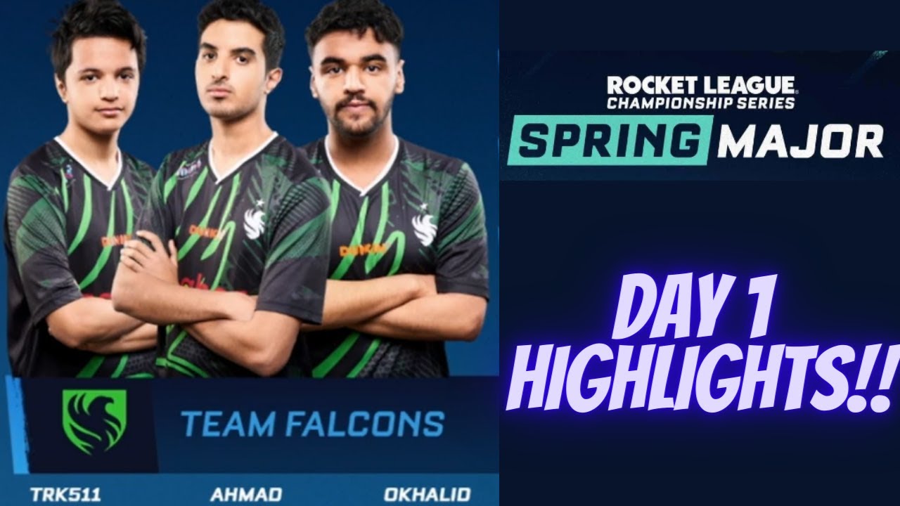 Team Falcons Highlights!! | Day 1 RLCS Spring Major - YouTube